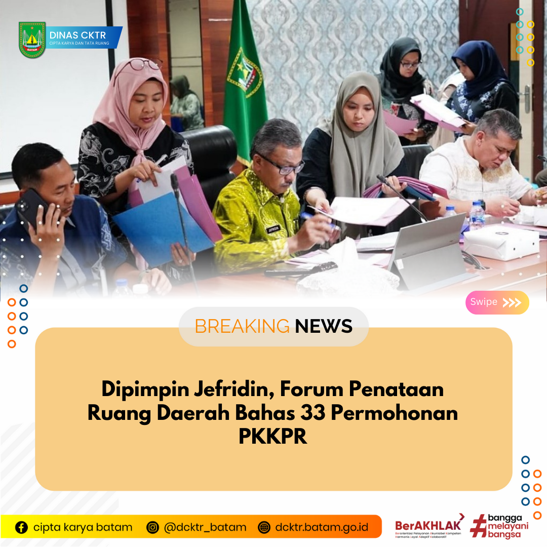 Dinas Cipta Karya dan Tata Ruang – pemerintah Kota Batam