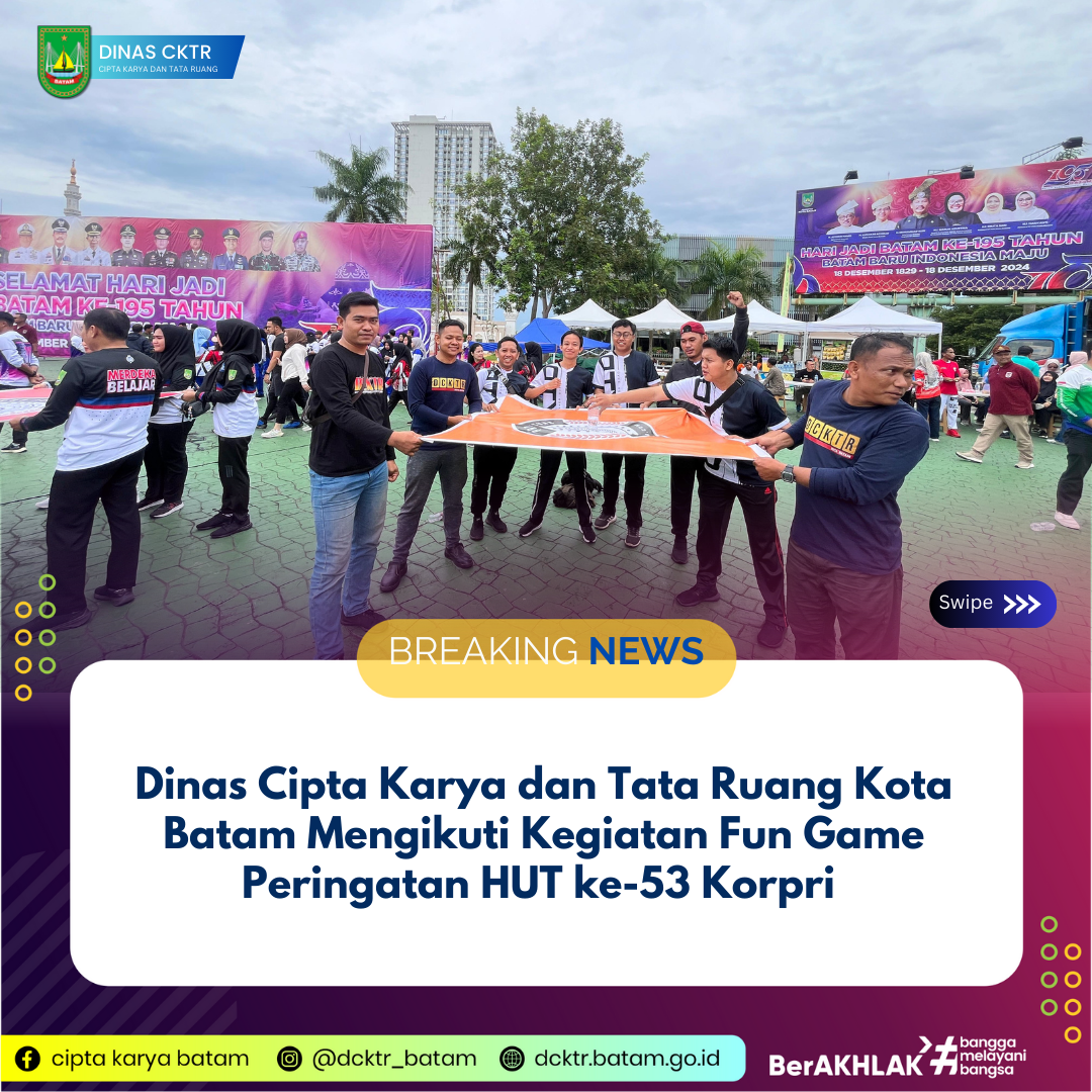 Dinas (CKTR) Mengikuti Fun Game Peringatan HUT Korpri ke-59 – Dinas Cipta Karya dan Tata Ruang