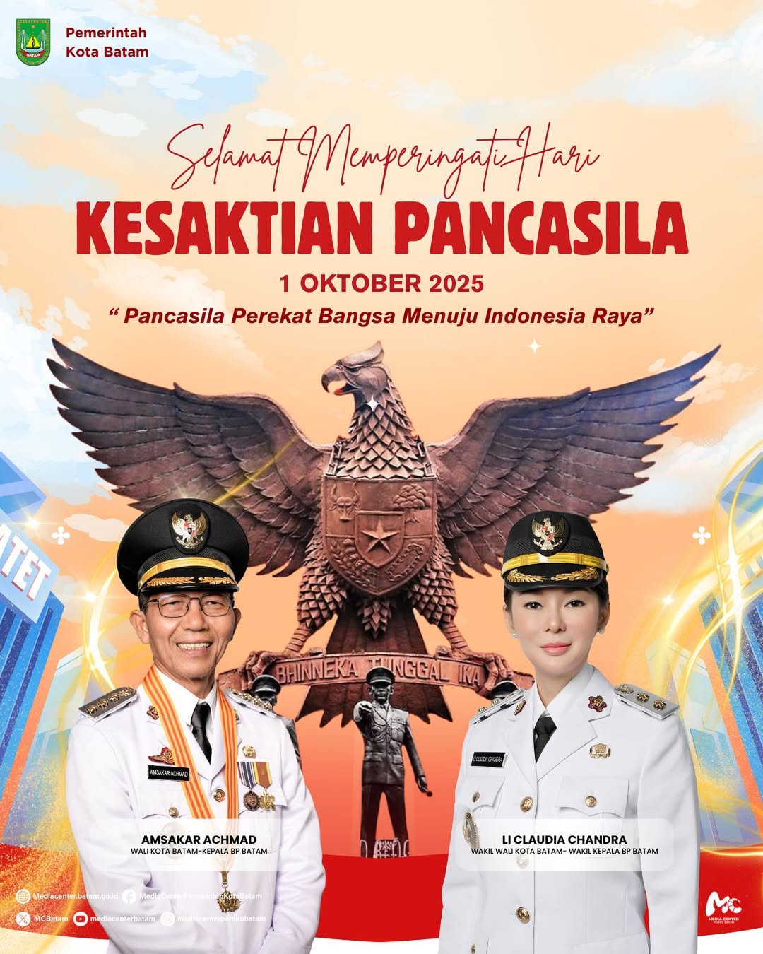 Selamat Hari Kesaktian Pancasila 2025 – Dinas Cipta Karya dan Tata Ruang