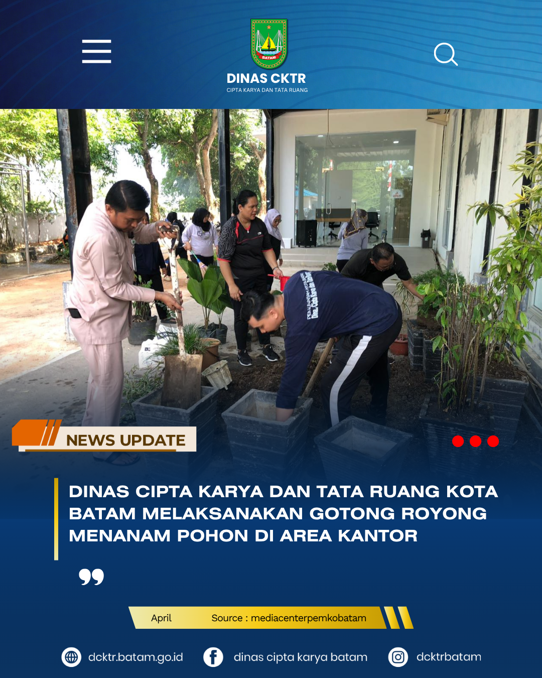 Dinas Cipta Karya dan Tata Ruang – pemerintah Kota Batam